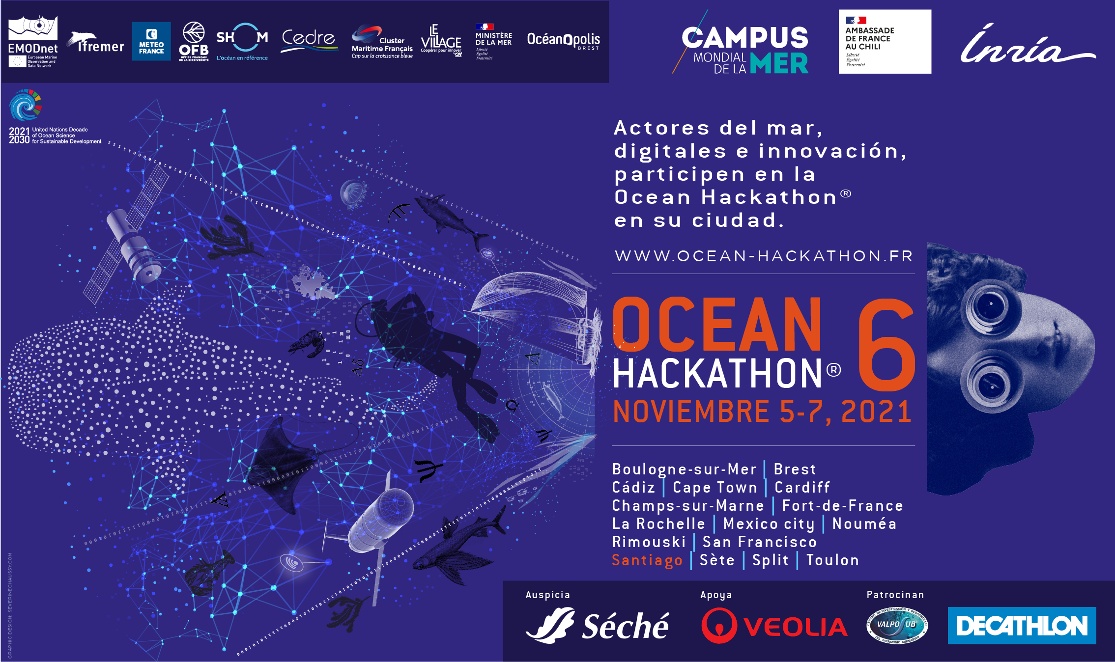 Inscríbete para resolver uno de los 7 desafíos que competirán en la primera Ocean Hackathon de ...